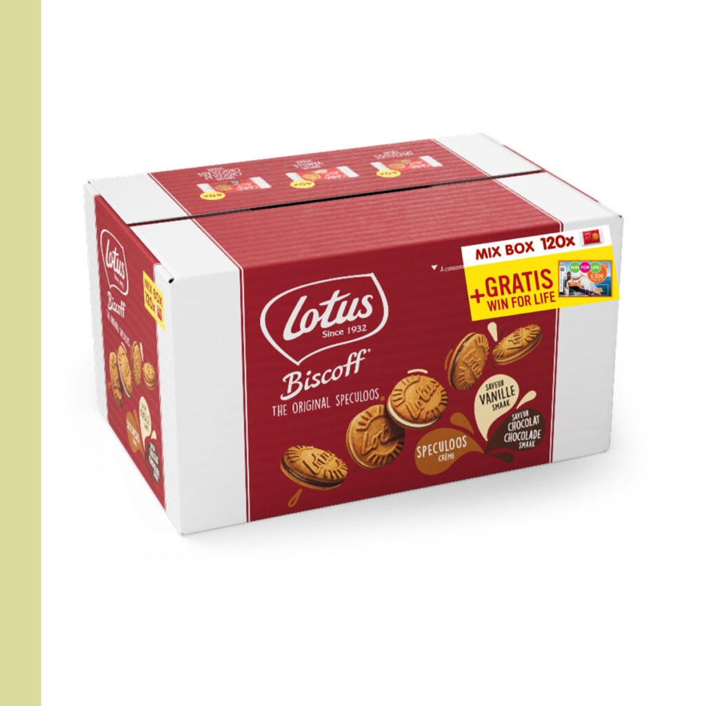Lotus Biscoff Speculoos Gevuld Mix Box 120st. - Jovado